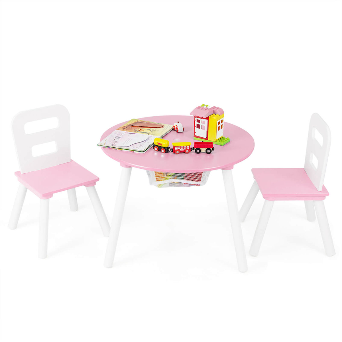 Zoomie Kids Kupar Kids Round Play Table and Chair Set & Reviews | Wayfair
