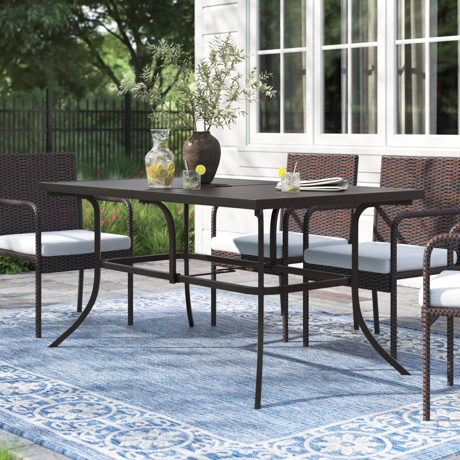 Lark Manor™ Aivo Metal Dining Table & Reviews | Wayfair