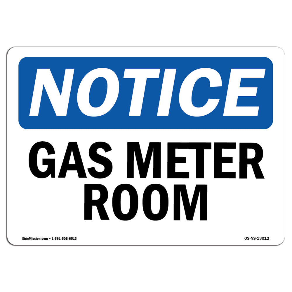 SignMission Gas Meter Room Sign | Wayfair
