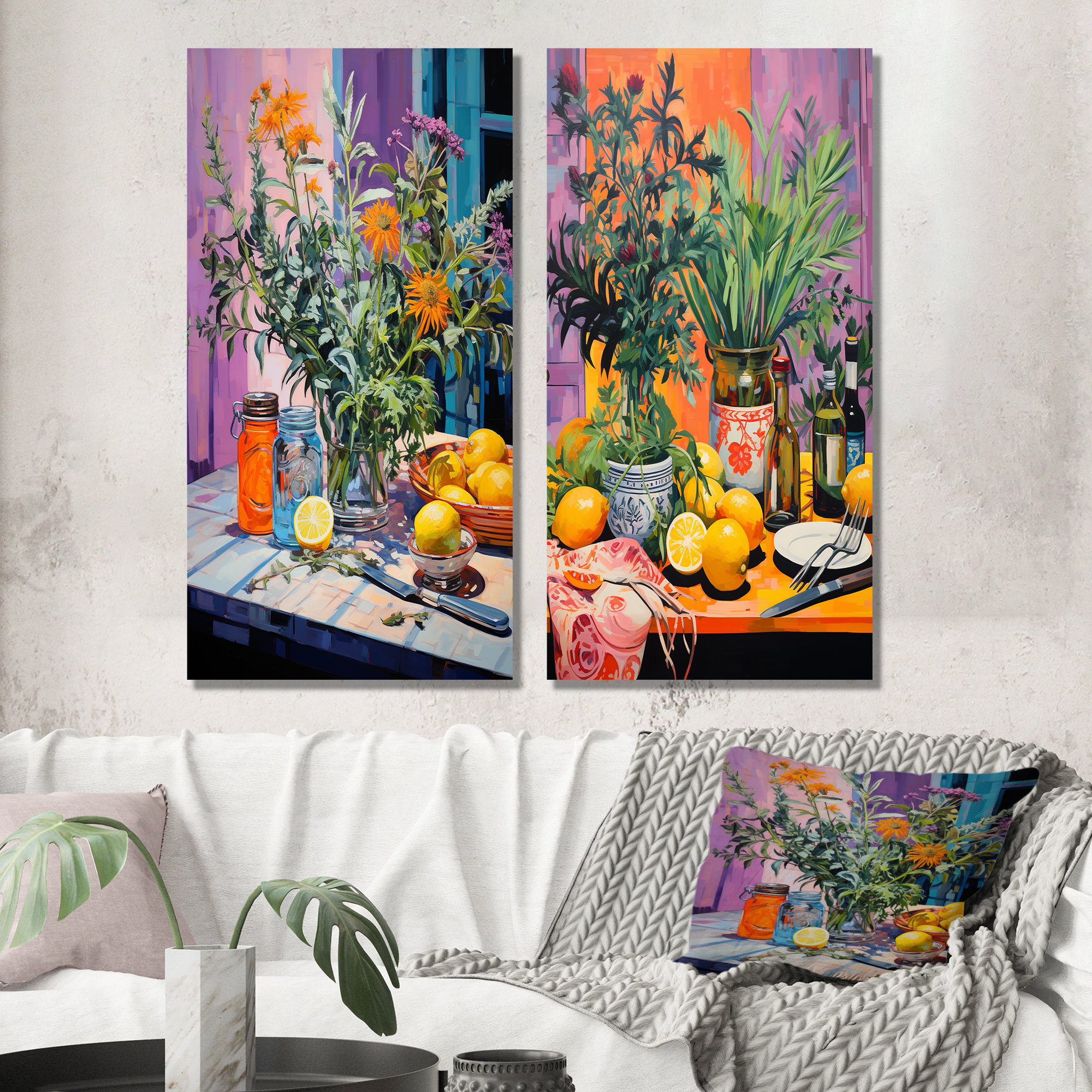 Winston Porter Fauvist Herbs Pottery Flavors I - Herbs Wall Art Living ...