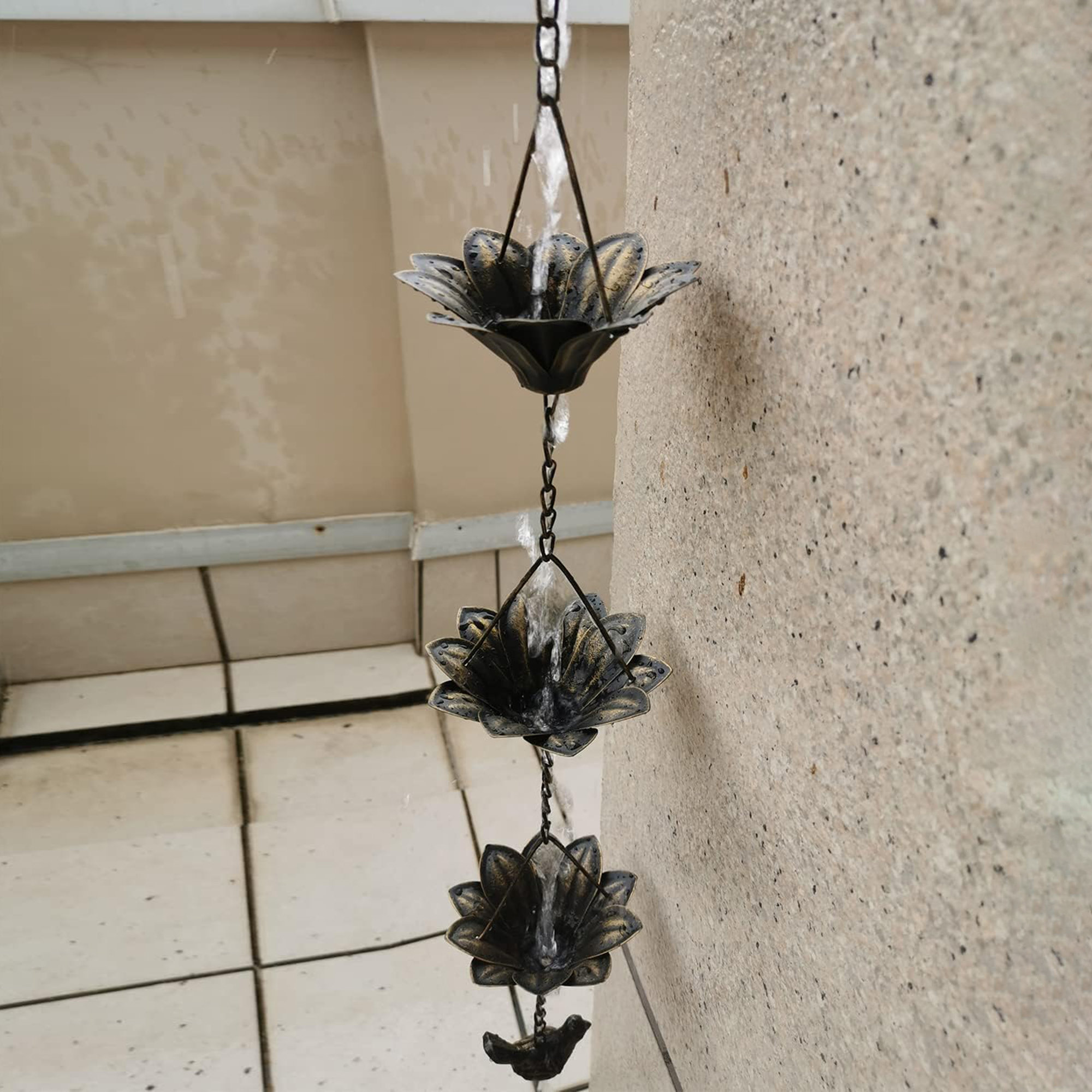 Williston Forge 8.5 feet lotus rain bell | Wayfair