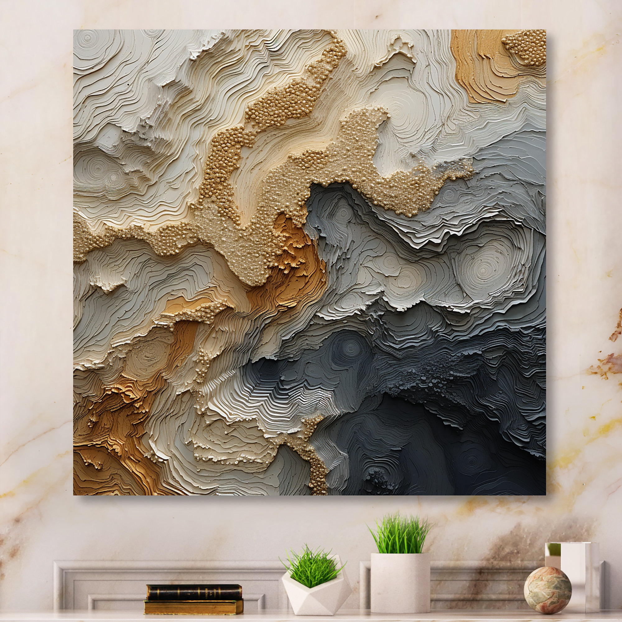 abstract river artwork