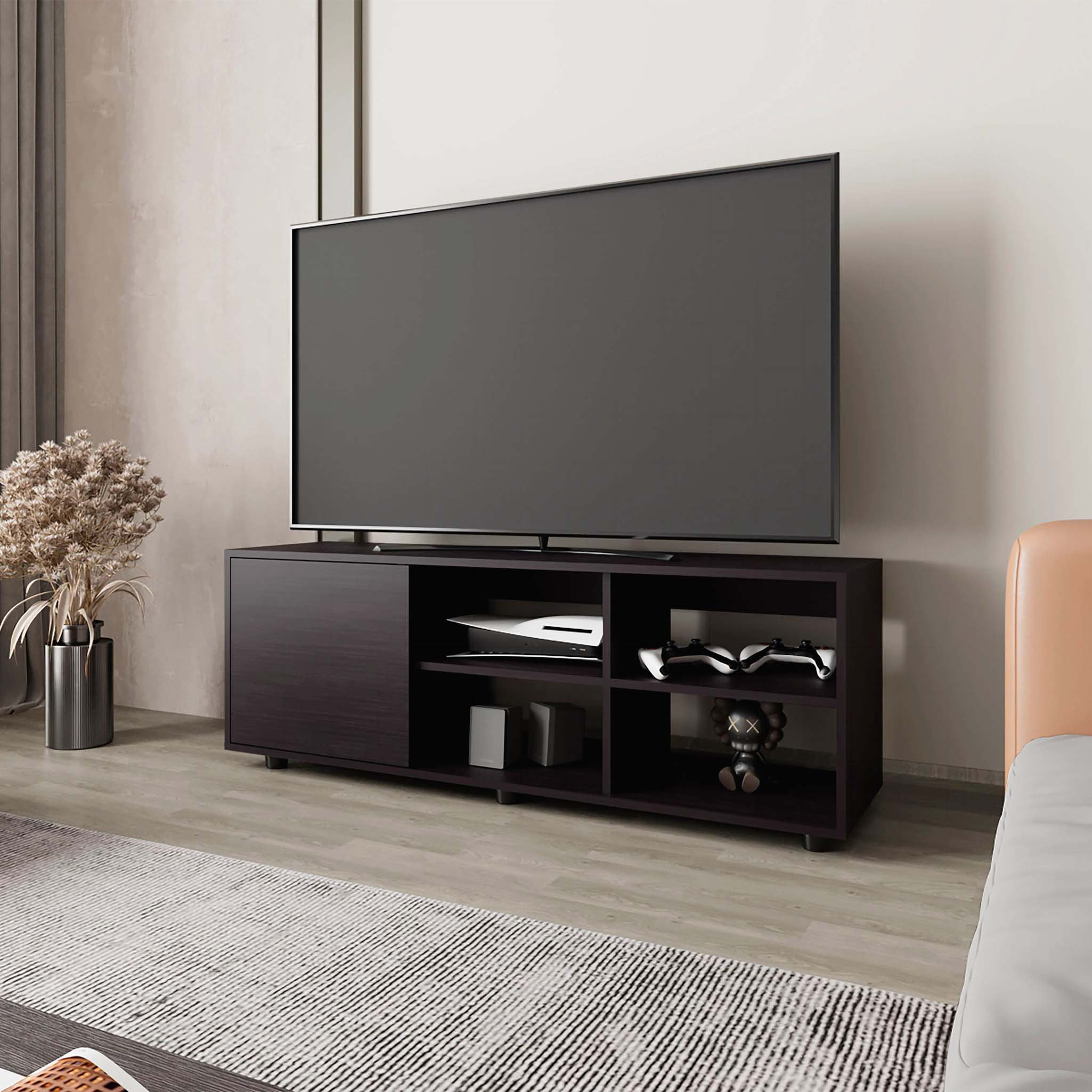 Ebern Designs Versatile TV Stand with Abundant Storage and Modern ...