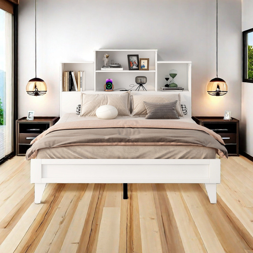 Lark Manor™ Brudvig Bookcase Storage Bed | Wayfair