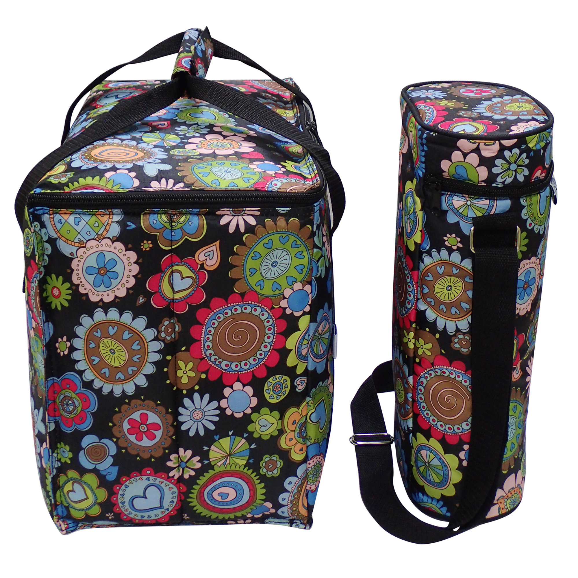 American Studio Chill Out! Wine Tote And Cooler Set In Floral Print ...