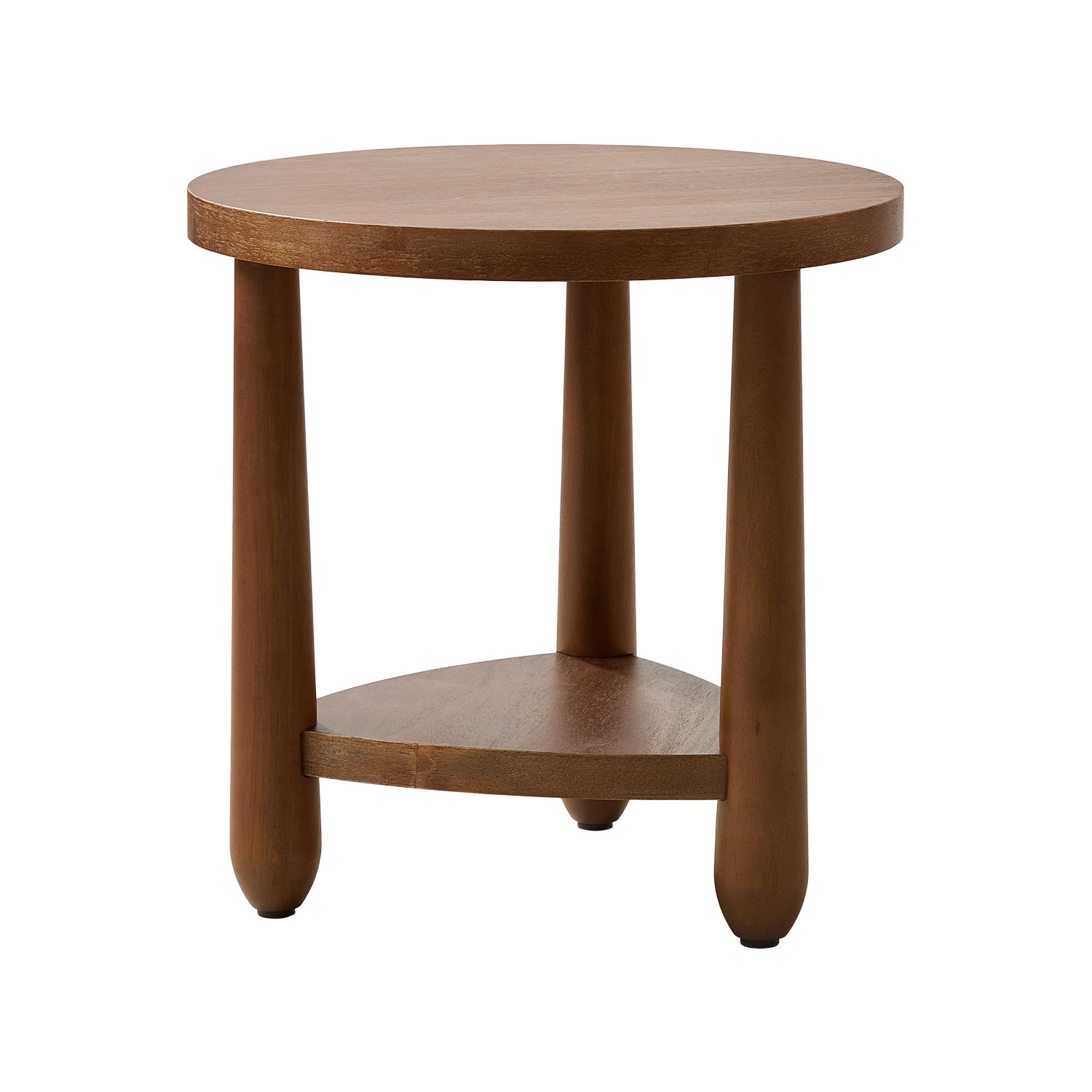 Canora Grey Alban Moedrn 23.6''Tall Round Solid Wood End Table | Wayfair
