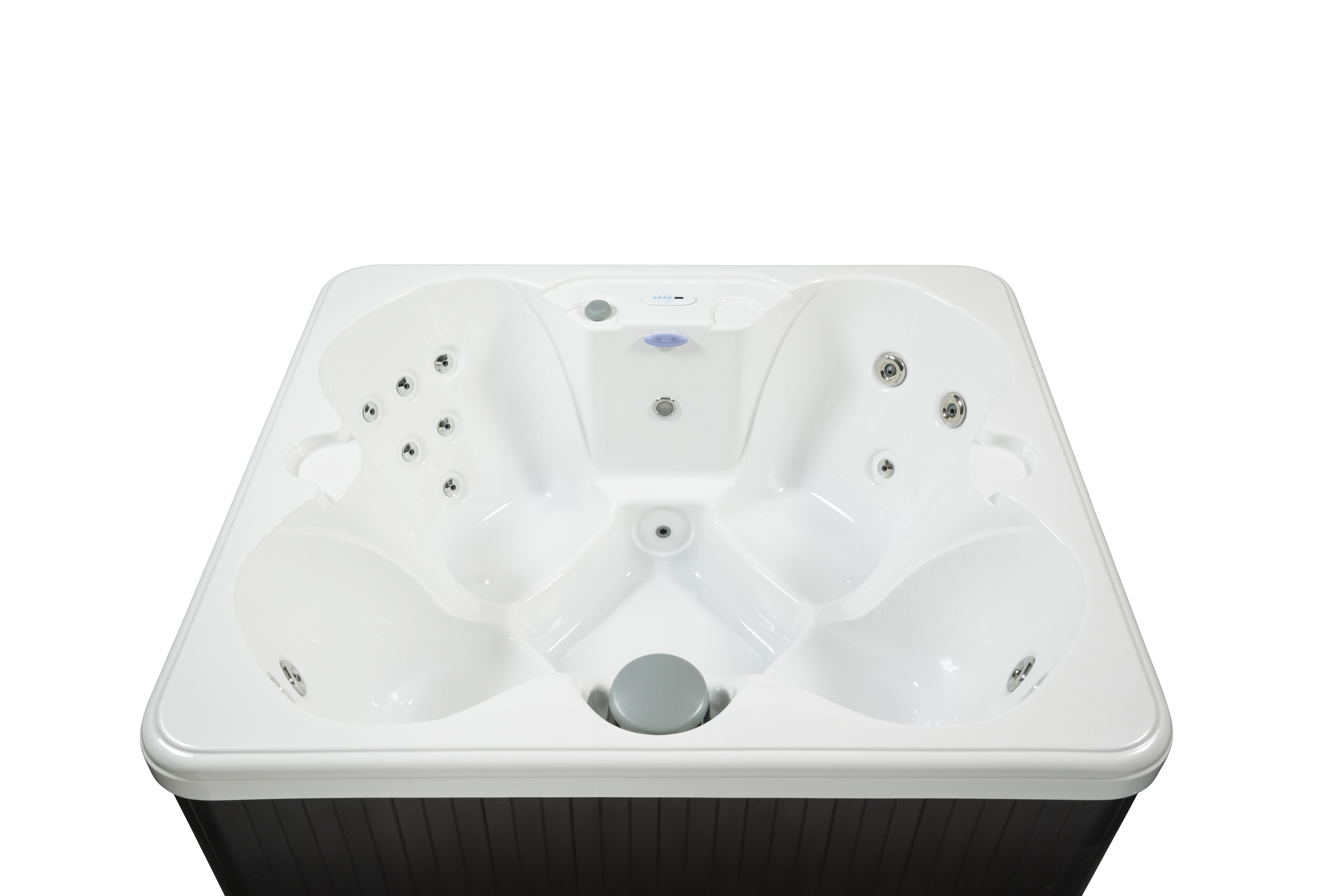 Hudson Bay Spas 4-Person 14-Jet Plug and Play Hot Tub with Stainless ...