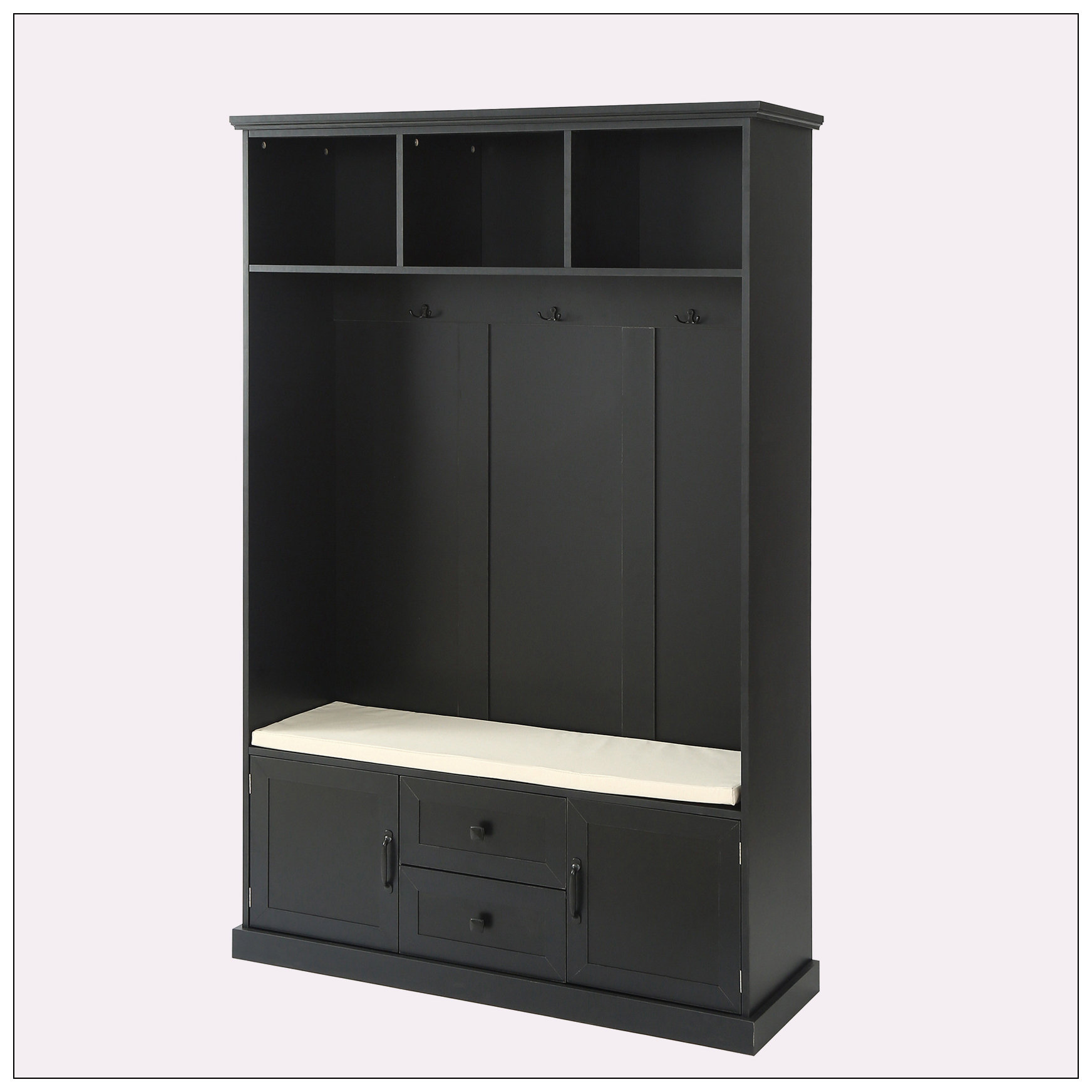 Red Barrel Studio 3-in-1 Design Hall Tree with 3 Hooks | Wayfair