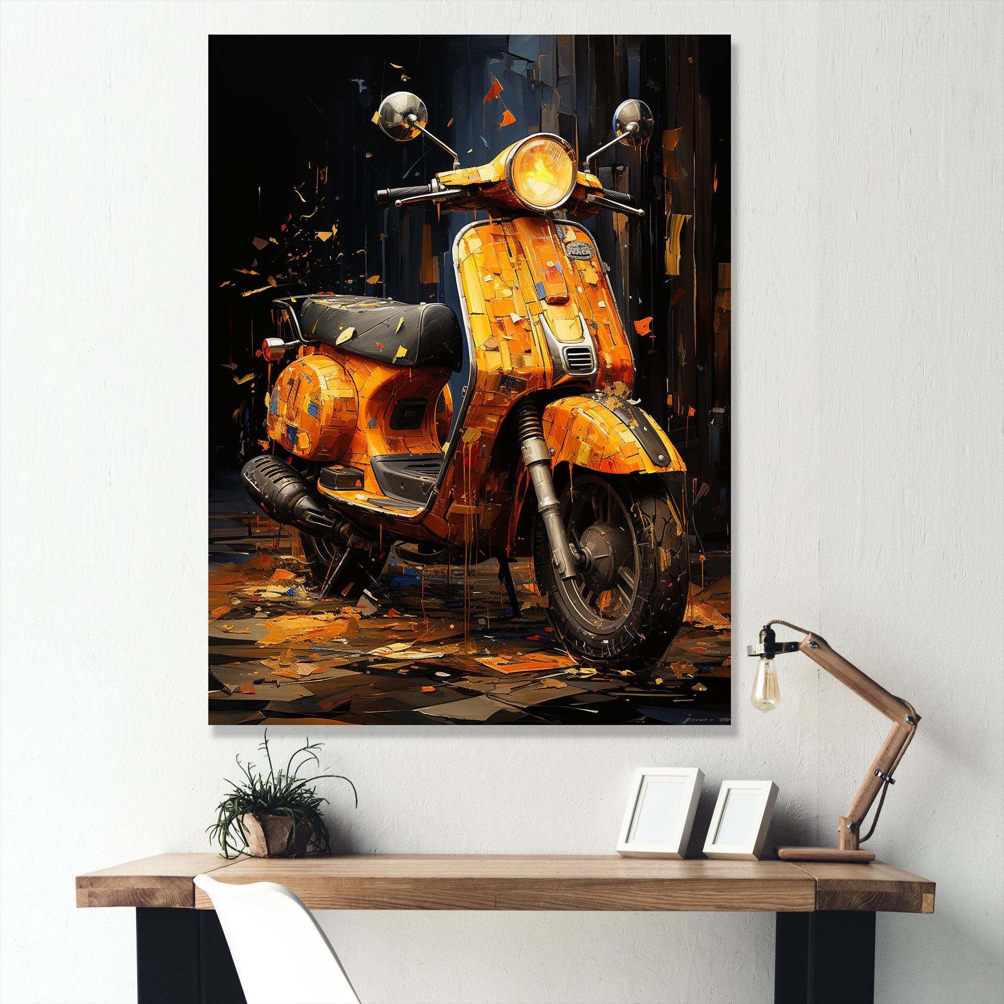 Williston Forge Edgy Scooter Graffiti Odyssey On Canvas Print - Wayfair ...