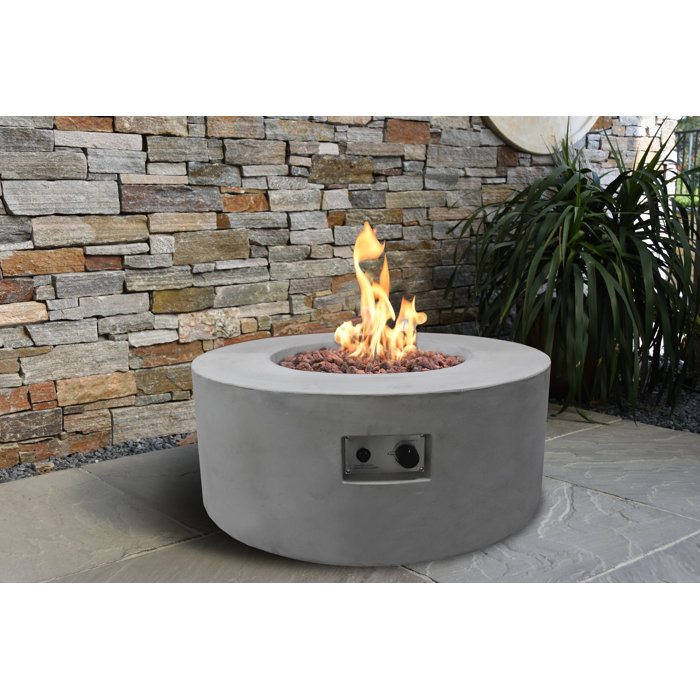 Ebern Designs Ping Concrete Propane Fire Pit | Wayfair