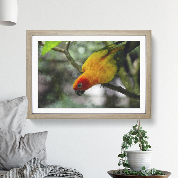 East Urban Home Parrot - Picture Frame Painting | Wayfair.co.uk