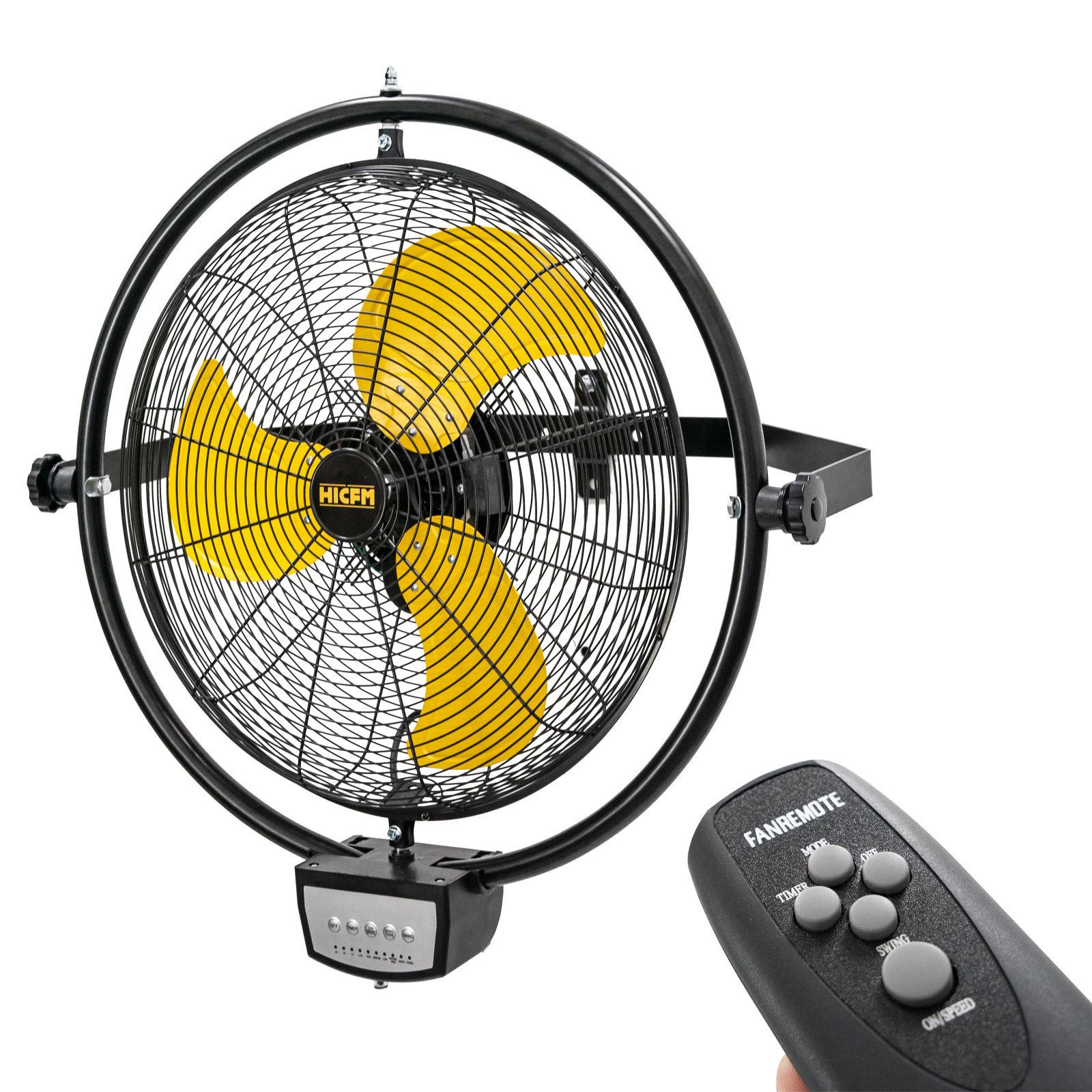 WEDOHOME 3-Speeds High Velocity Industrial Wall Mount Fan, Manual And ...