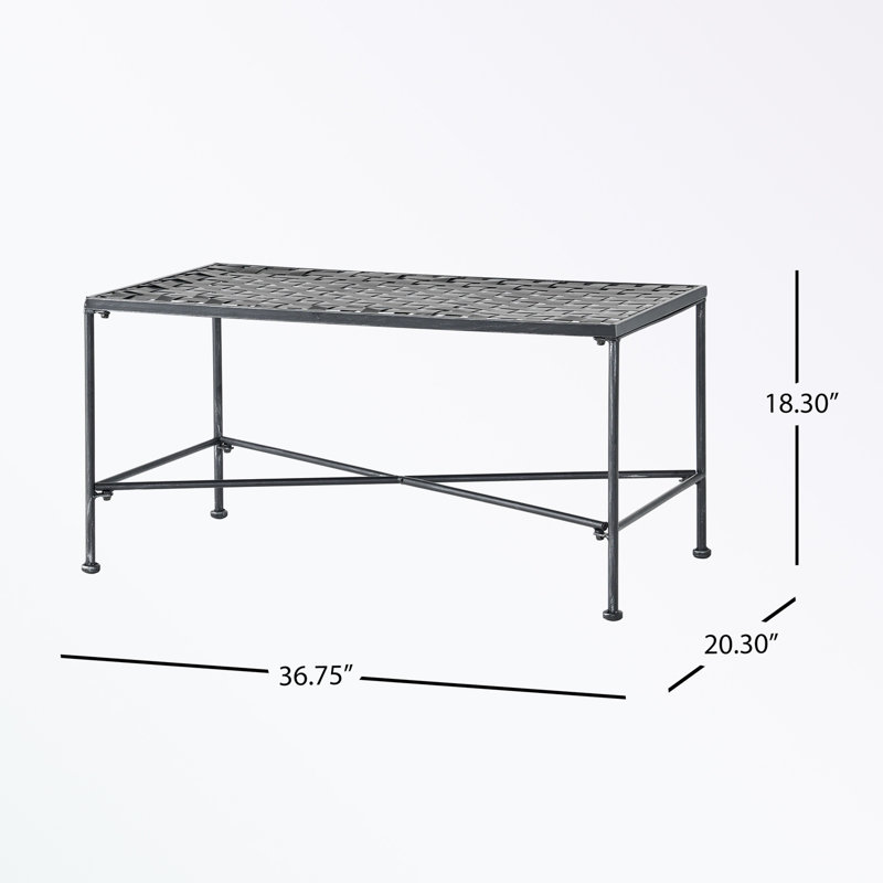 17 Stories metal frame Patio Tables with four sturdy legs | Wayfair