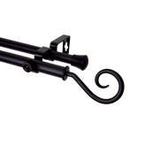 Rod Desyne Modern Curl Steel Single Curtain Rod & Reviews | Wayfair