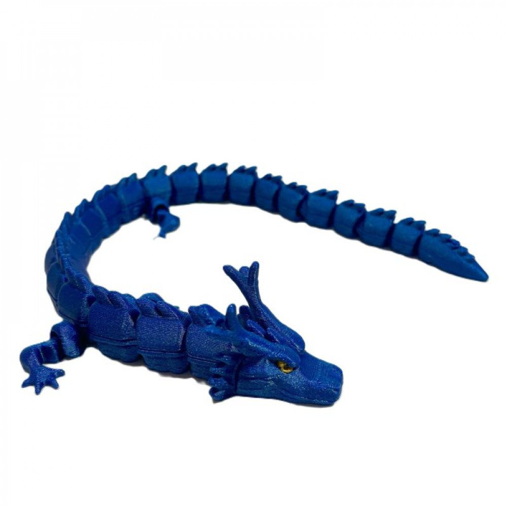 Trinx 3D Printed Sparkly Blue Dragon Figurine - Wayfair Canada