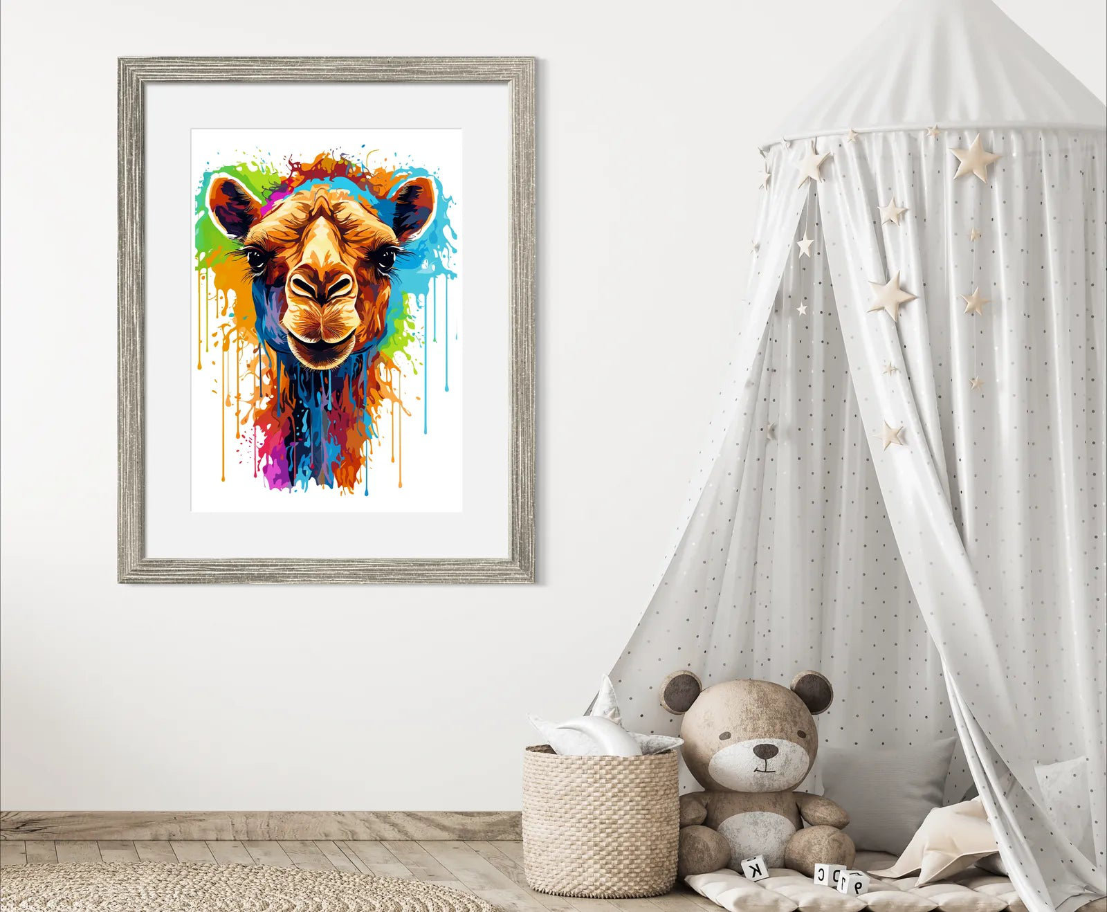 World Menagerie Beautiful Camel In Paint Splash Art Design | Wayfair.co.uk
