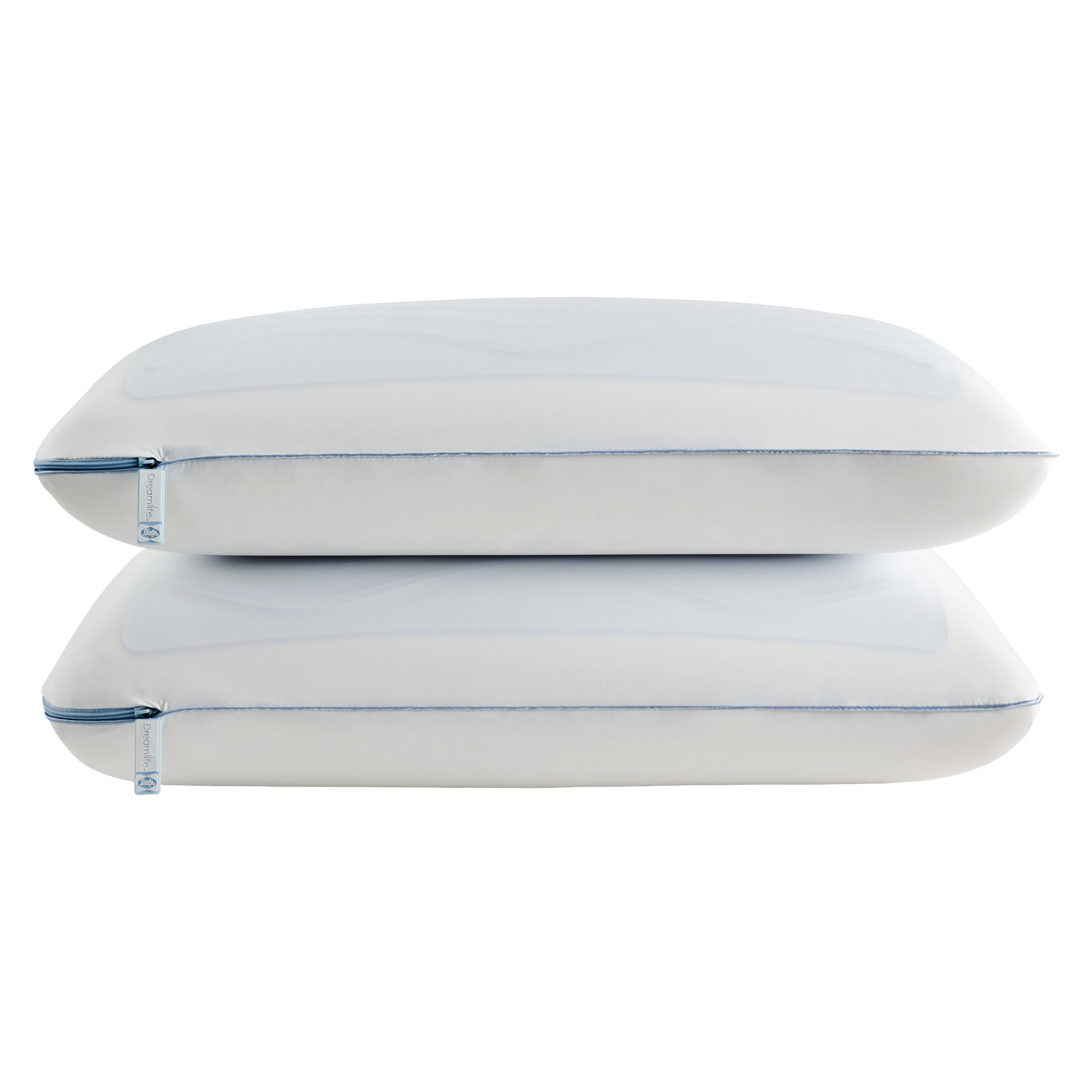 Sealy Dreamlife Memory Foam Gel Medium Firm Pillow, Standard - Dual ...