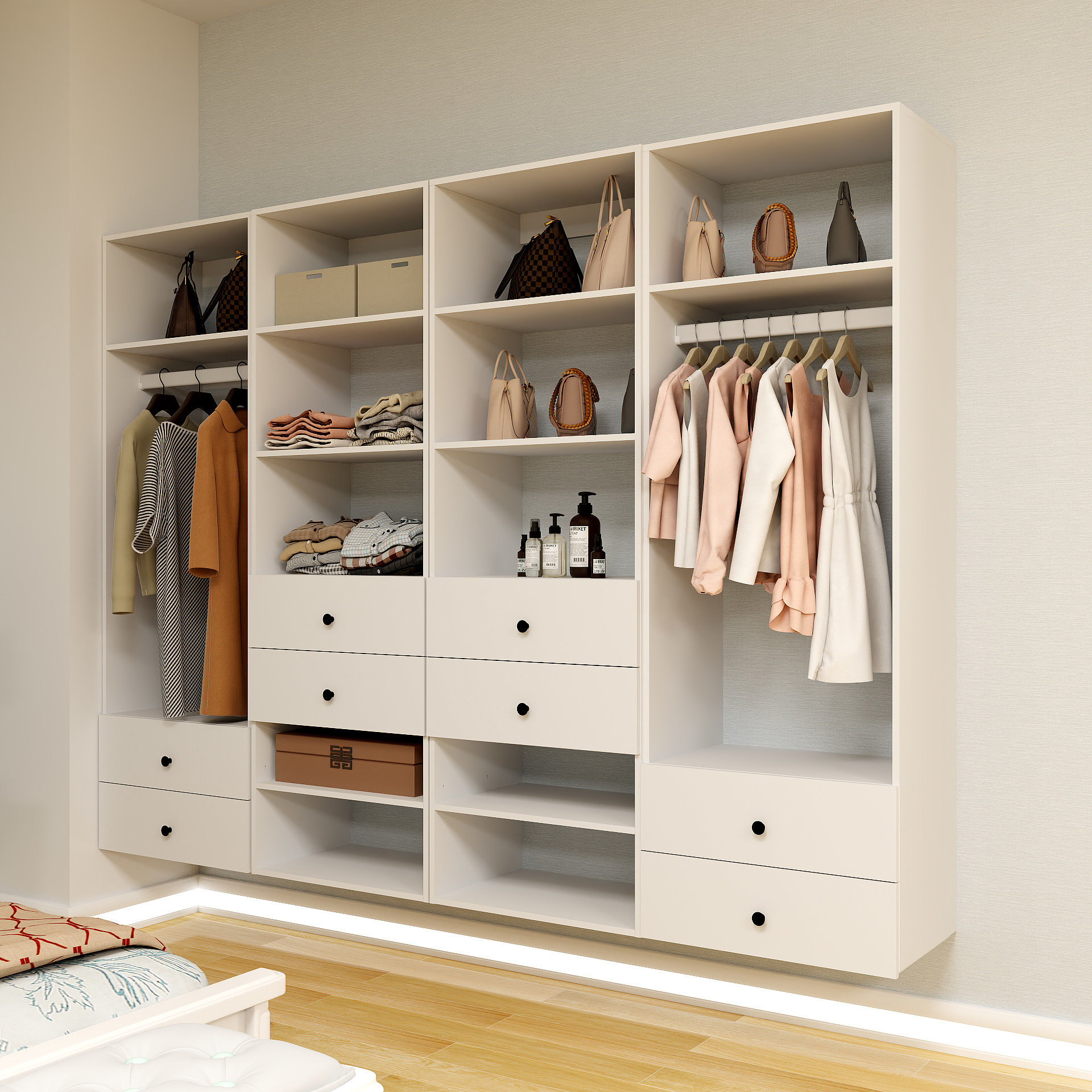 Hokku Designs Rosmery 94.48 Closet System | Wayfair