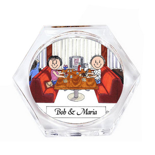 Printed Perfection Personalized Friends - Male & Female Drink Coaster ...