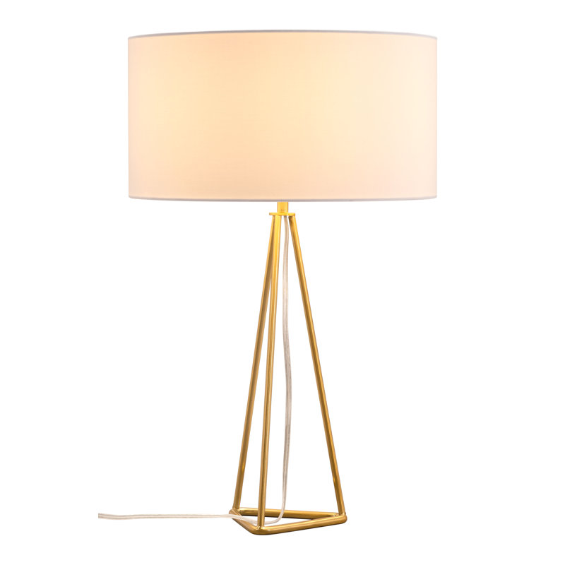 Mercer41 Sascha Table Lamp White & Brass | Wayfair