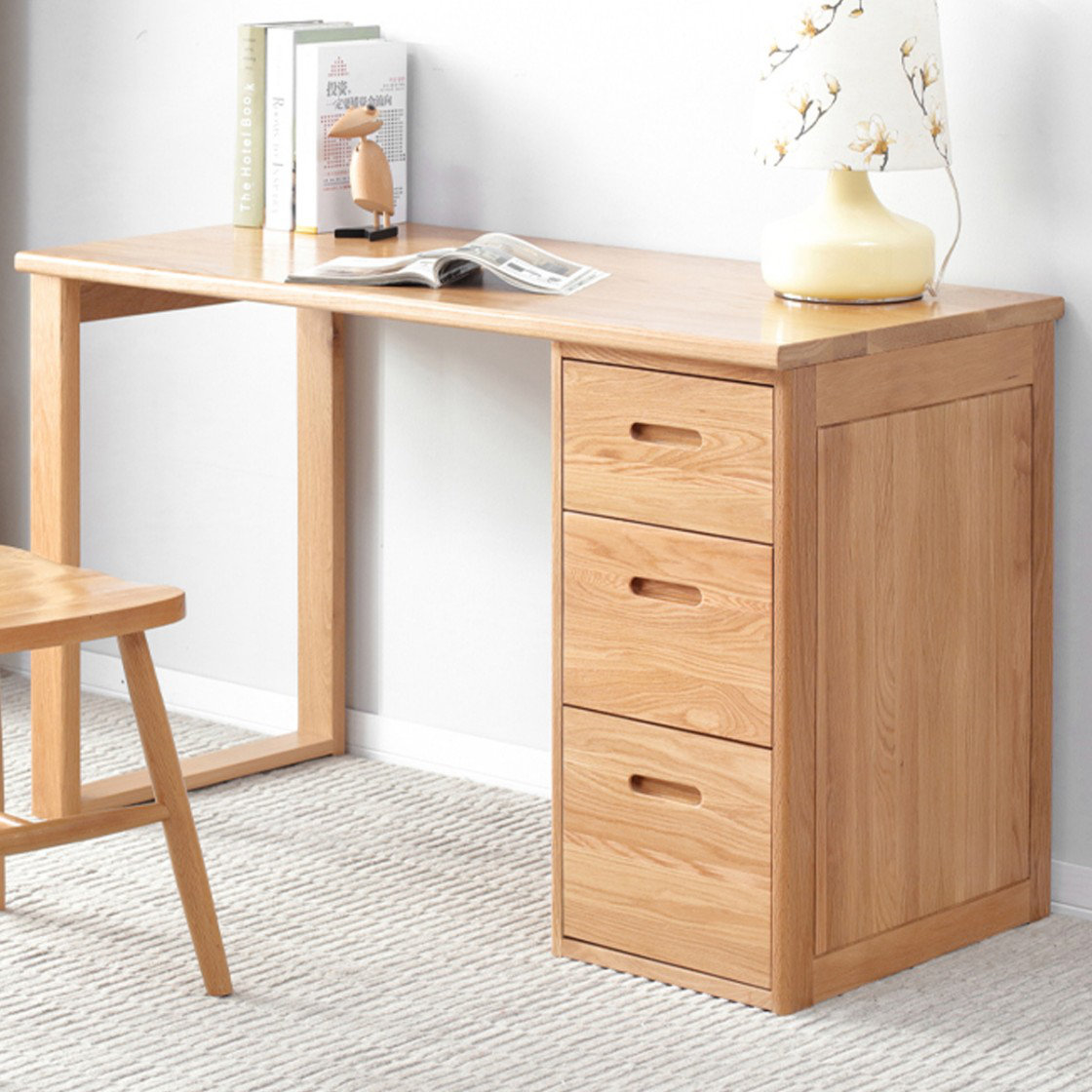 Furnire Lewi Burlywood Rectangular Solid Wood desks | Wayfair