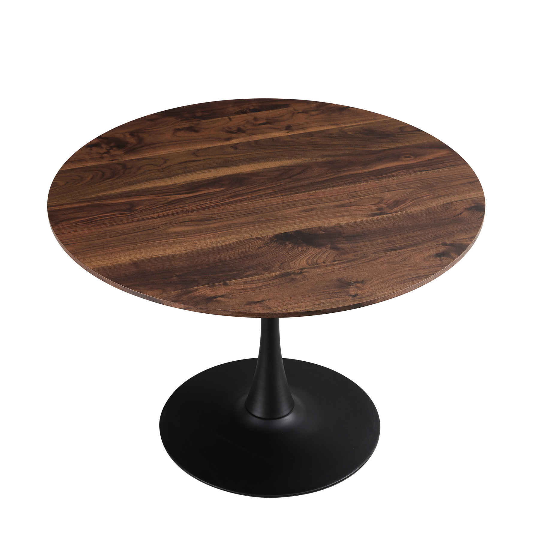 George Oliver Round Table, Nature Wood, Metal Construction, Long ...