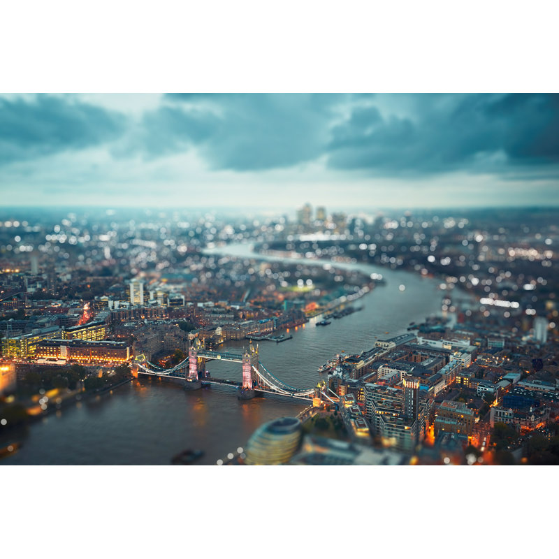 Ebern Designs Omotara London Skyline - Wrapped Canvas Photograph | Wayfair