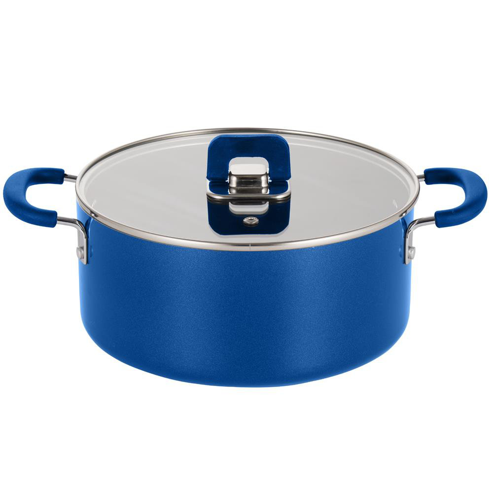 NutriChef Non-Stick Casserole with Lid - Non-Stick Stylish Kitchen ...