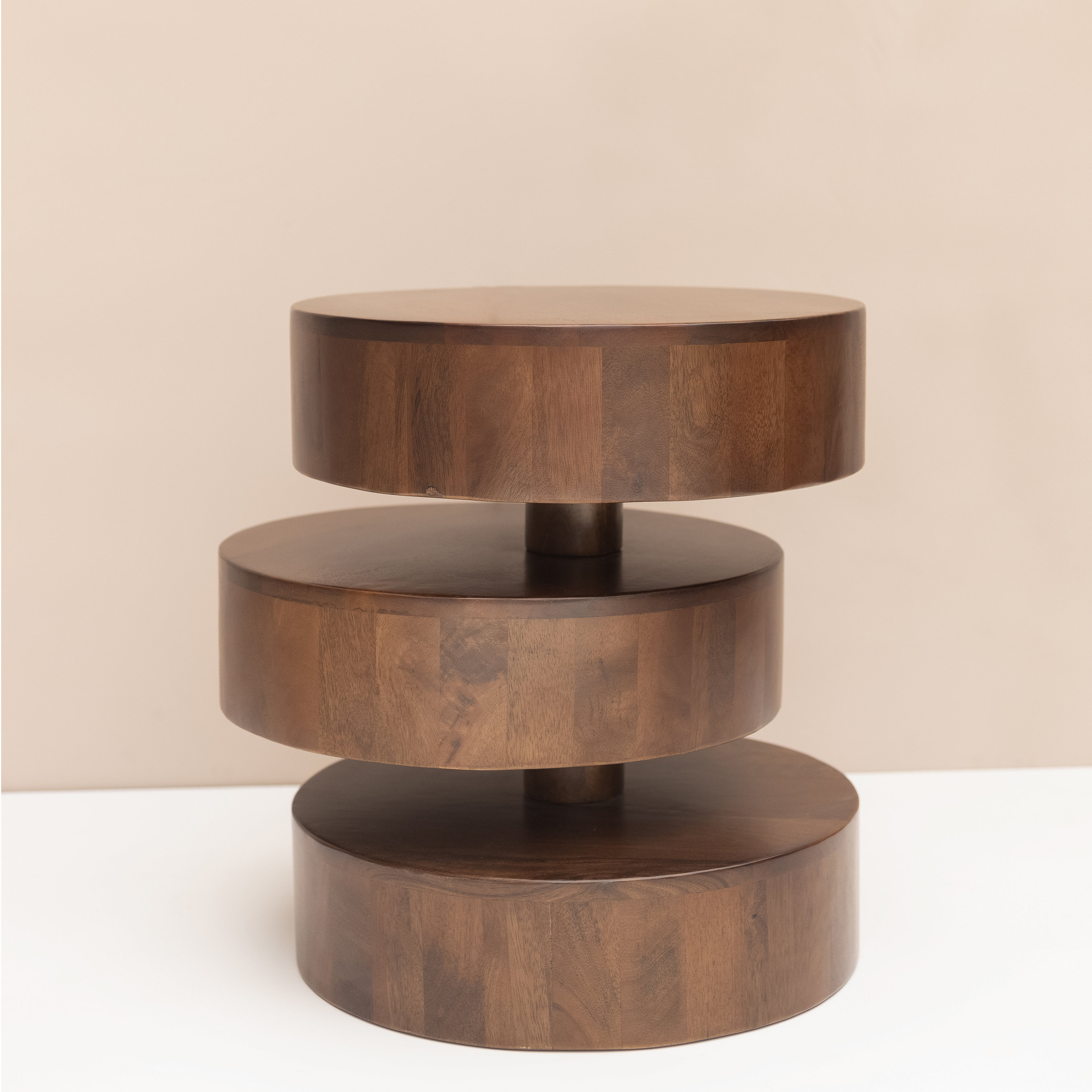 17 Stories RILEY SIDE TABLE-MANGO SOLID WOOD | Wayfair