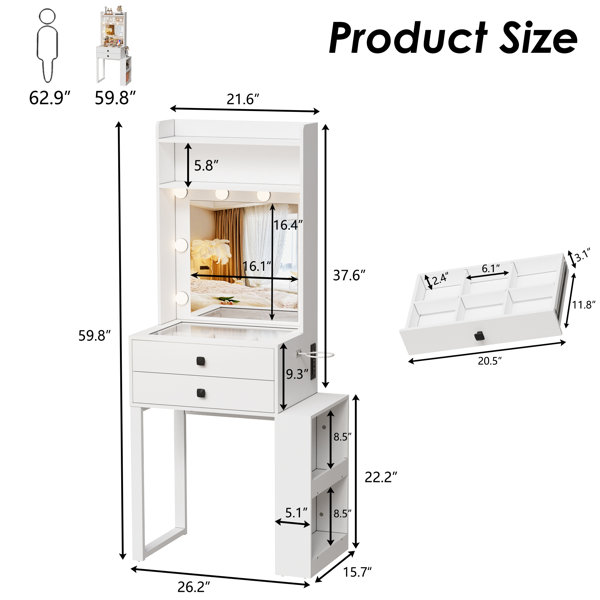 Ebern Designs Vanity & Reviews | Wayfair