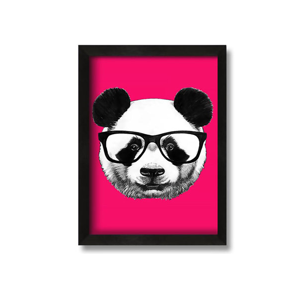 Maturi Funky Panda - Picture Frame Painting on Canvas | Wayfair.co.uk