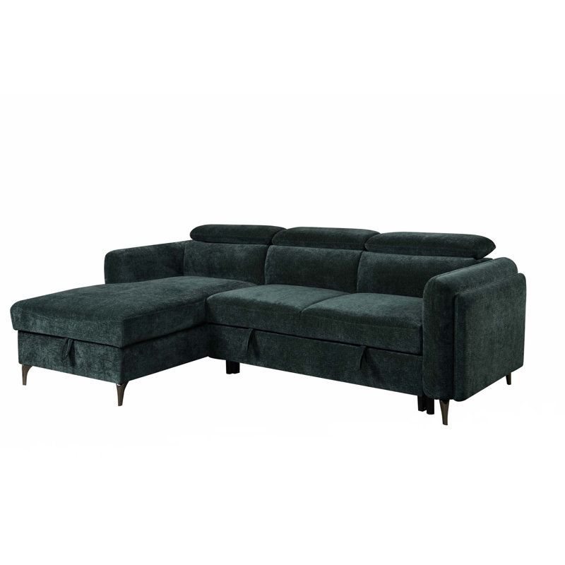 Orren Ellis Modern Chenille Sectional Sofa | Wayfair