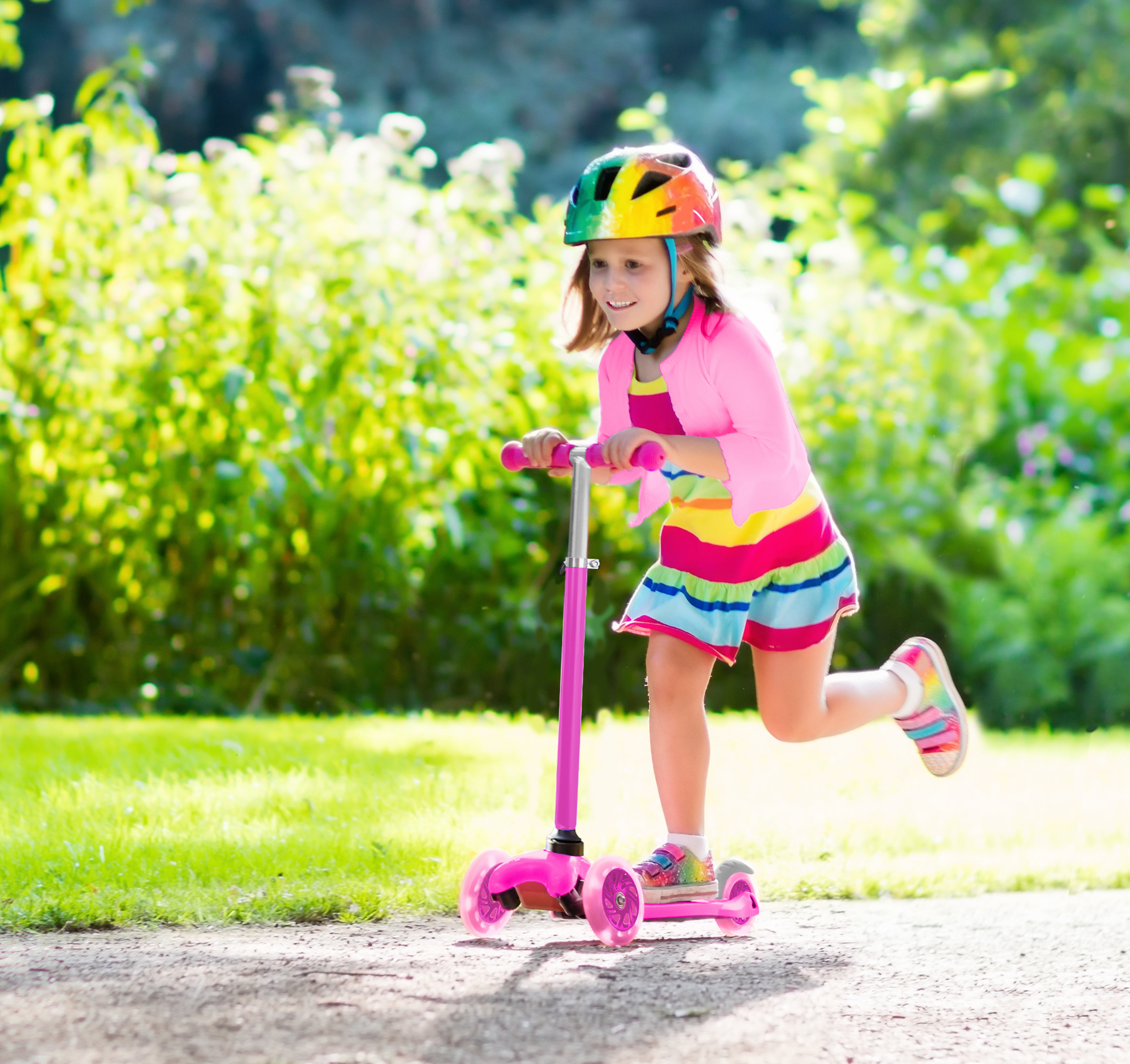 Rugged Racers Rugged Racer Mini Scooter With Adjustable Height And LED ...