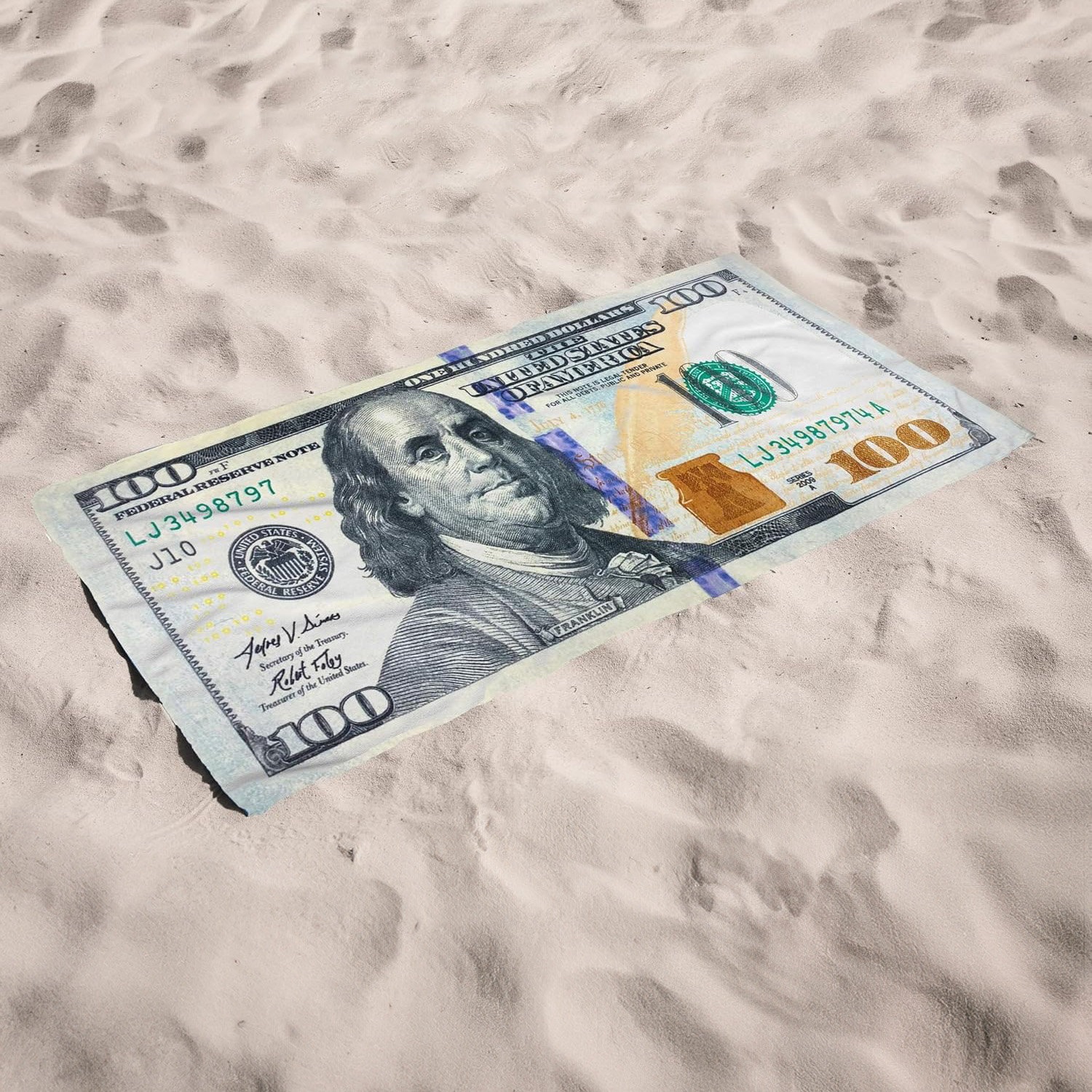 Trinx Jahliyah 100 Dollar Bill Beach Towels | 100% Cotton Pool Towel 30 ...