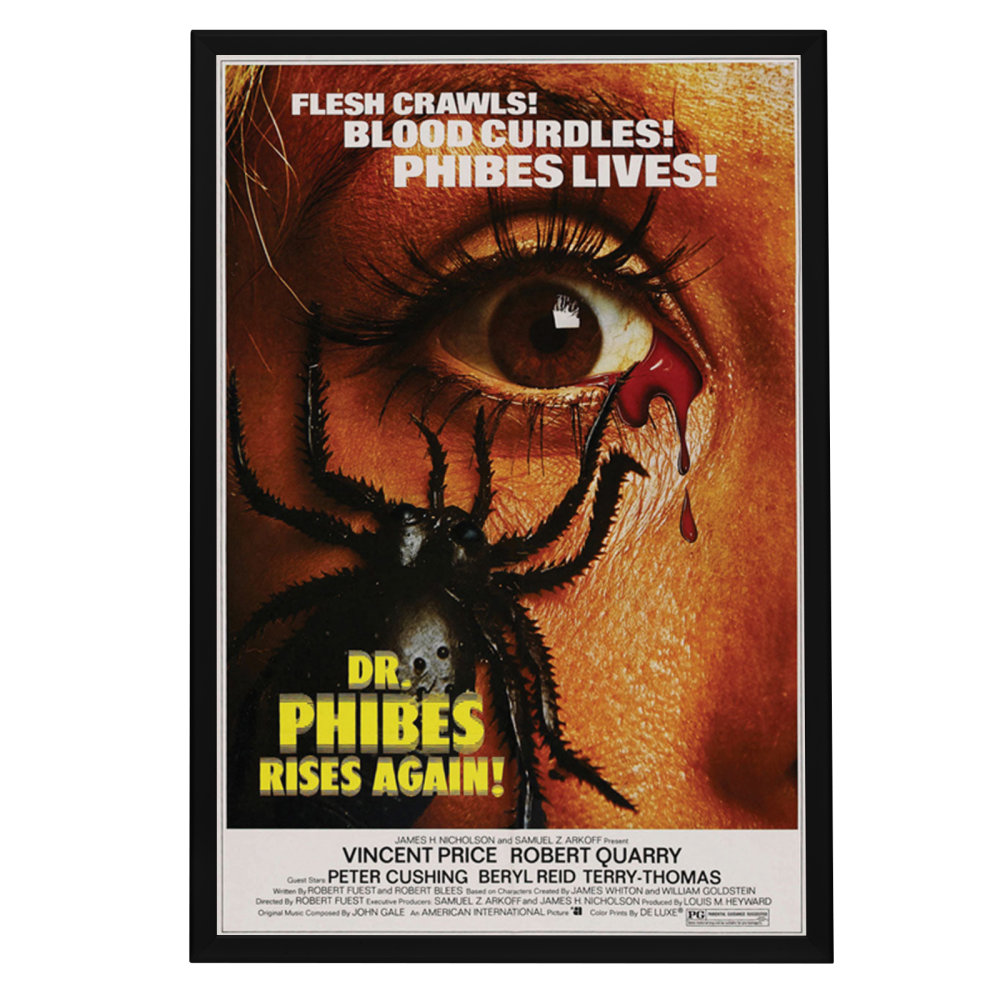 SnapeZo Dr. Phibes Rises Again 1972 Framed On Paper Poster | Wayfair