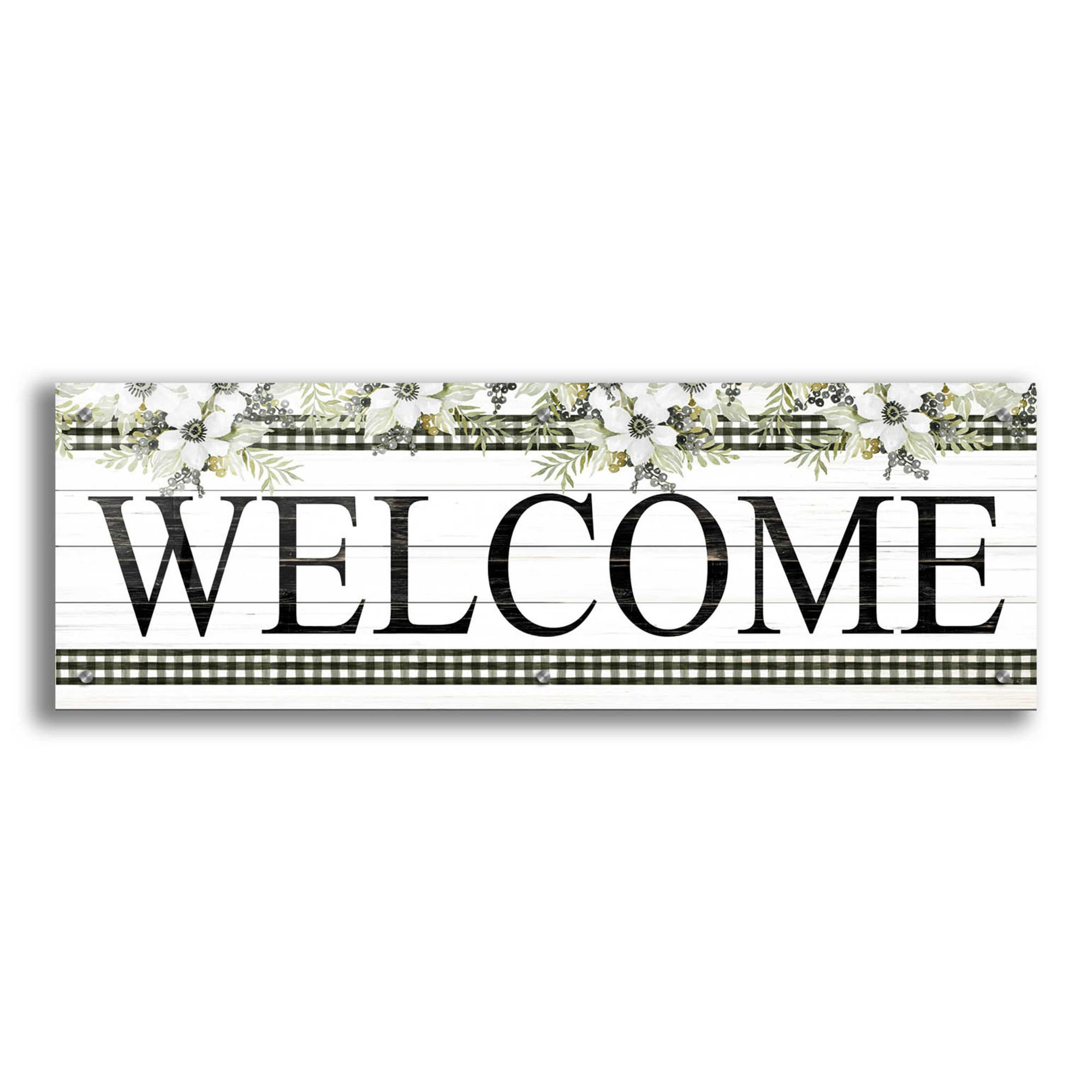 Gracie Oaks 'Welcome' By Cindy Jacobs, Acrylic Glass Wall Art, 48"X16 ...