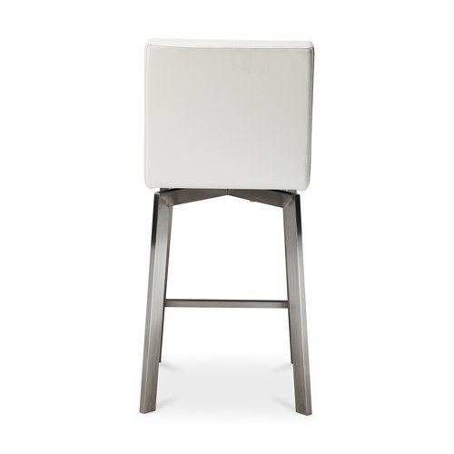 AllModern Ross Swivel Upholstered Counter Stool with Metal Frame ...