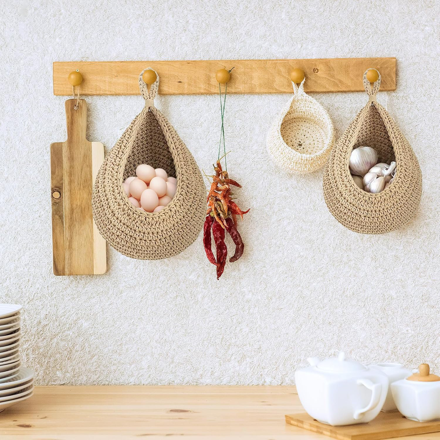 Bay Isle Home Dyre Cotton Wall Organizer with Wall Baskets - Wayfair Canada