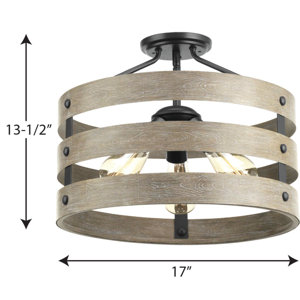 Three Posts™ Kingsley 3 - Light Single Drum Pendant "& Reviews" | Wayfair