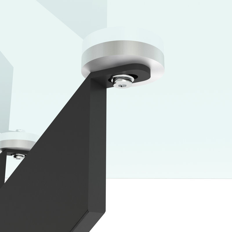 George Oliver Carlinda Glass Dining Table for 4-6 People, Rectangular ...