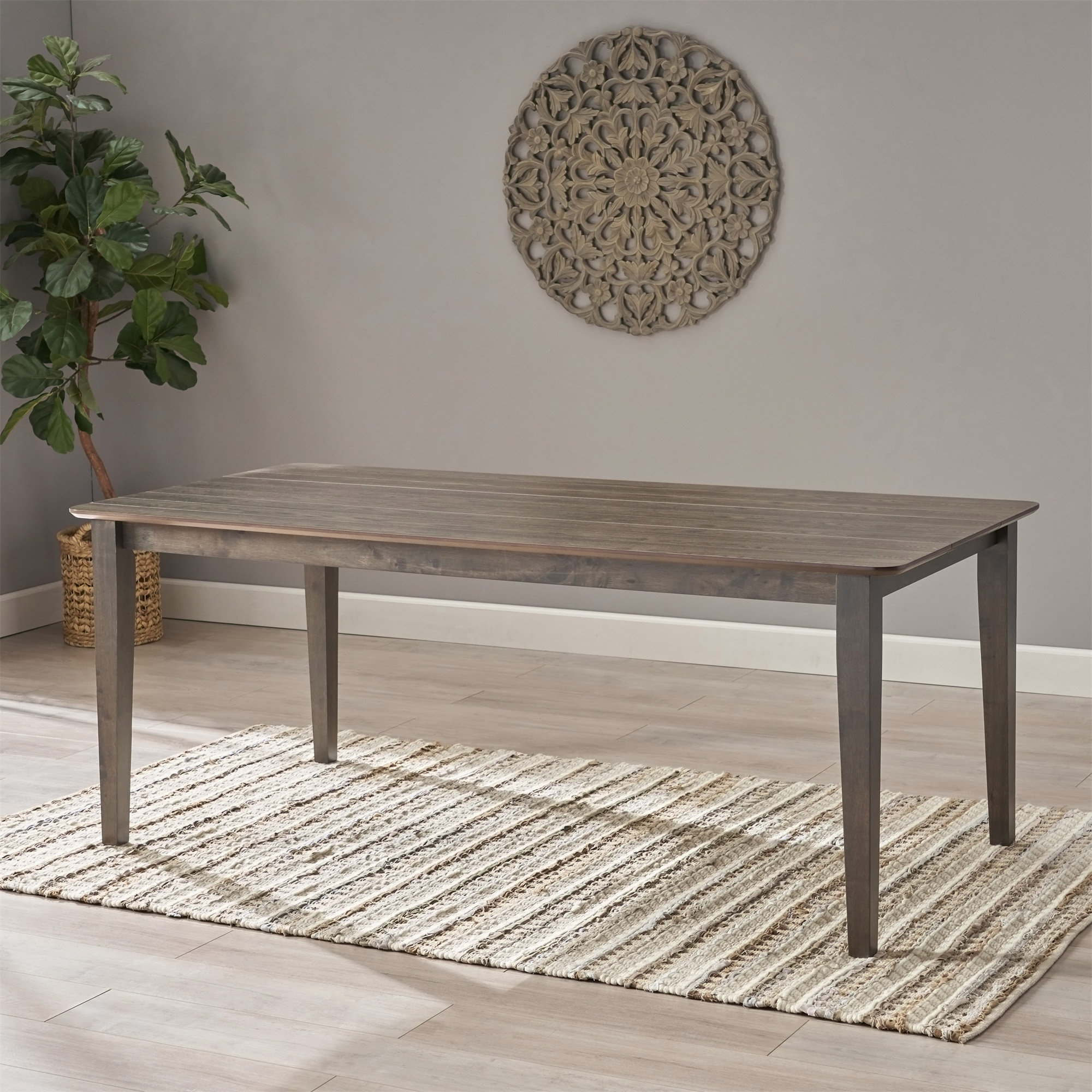 Wade Logan® Artura Anastassios Rectangular Farmhouse Dining Table ...