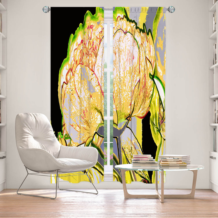 Bless international Desaray Synthetic Room Darkening Curtains / Drapes ...