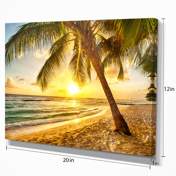 Bless international Tropical Island On Canvas Print | Wayfair