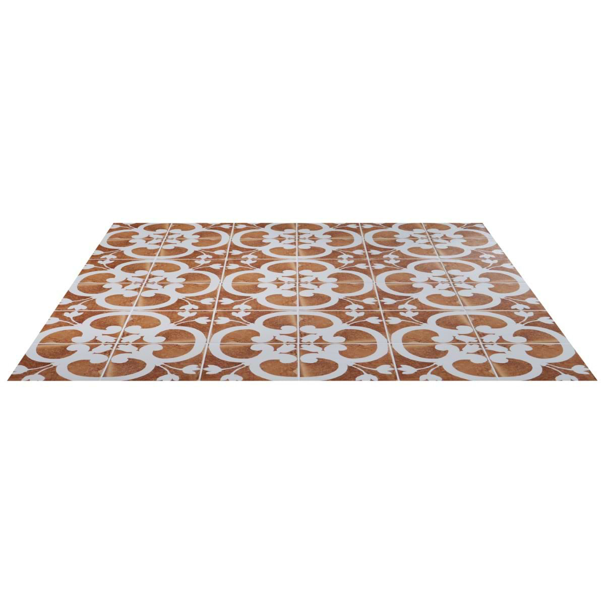 TileBar Angela Harris Mediterra Flora Terracotta 8X8 Matte Porcelain ...