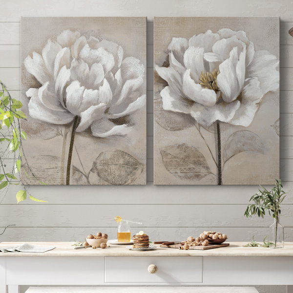 Lark Manor™ "Soft White I" 2-Piece Painting Print Set & Reviews | Wayfair