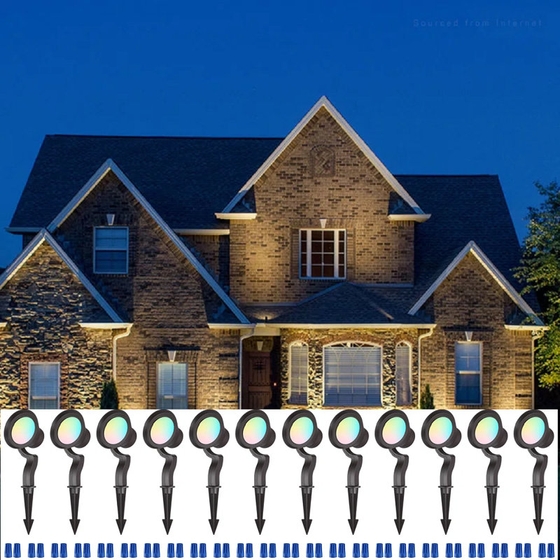 LEDVANS Low Voltage Integrated LED Metal Landscape Spotlights Color ...