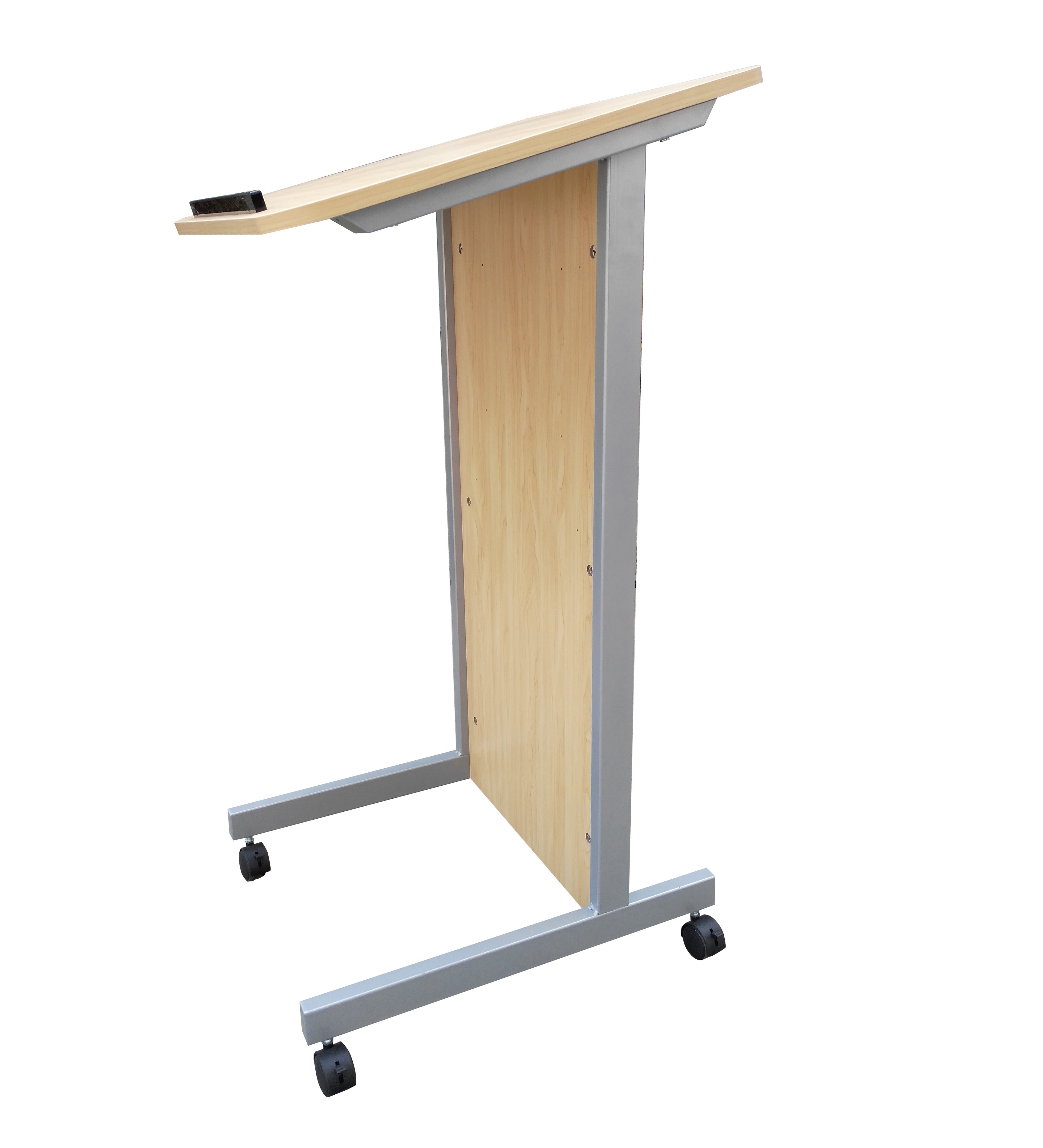 FixtureDisplays Floor Standing Pulpit Lectern Podium w/ Casters, Heavy ...