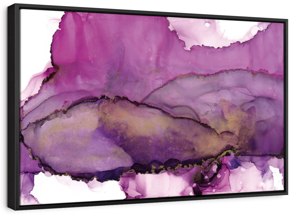 Ivy Bronx Aquarelle Violet Canvas Print | Wayfair