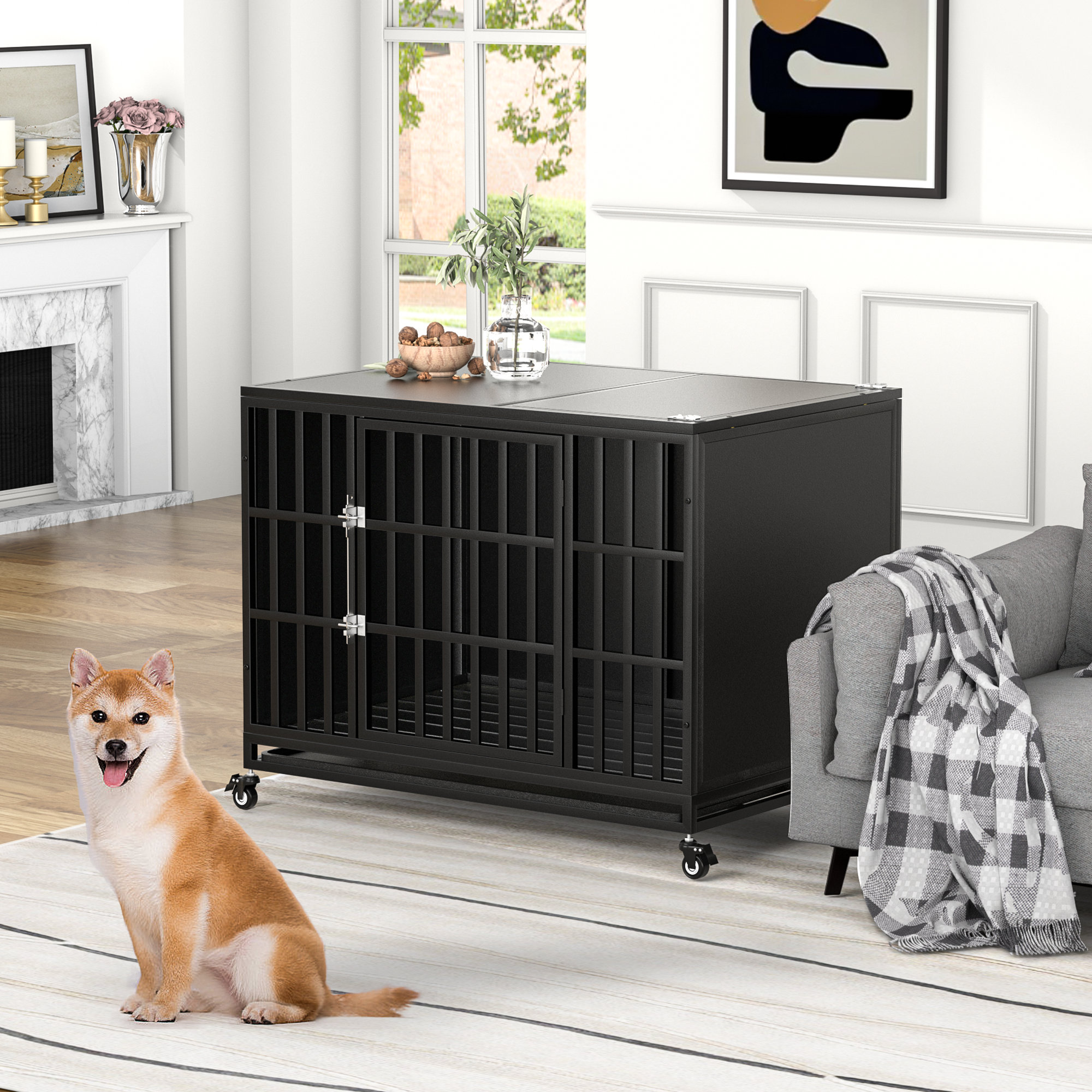 Tucker Murphy Pet™ Cage pour chien robuste Dornisha avec loquet ...