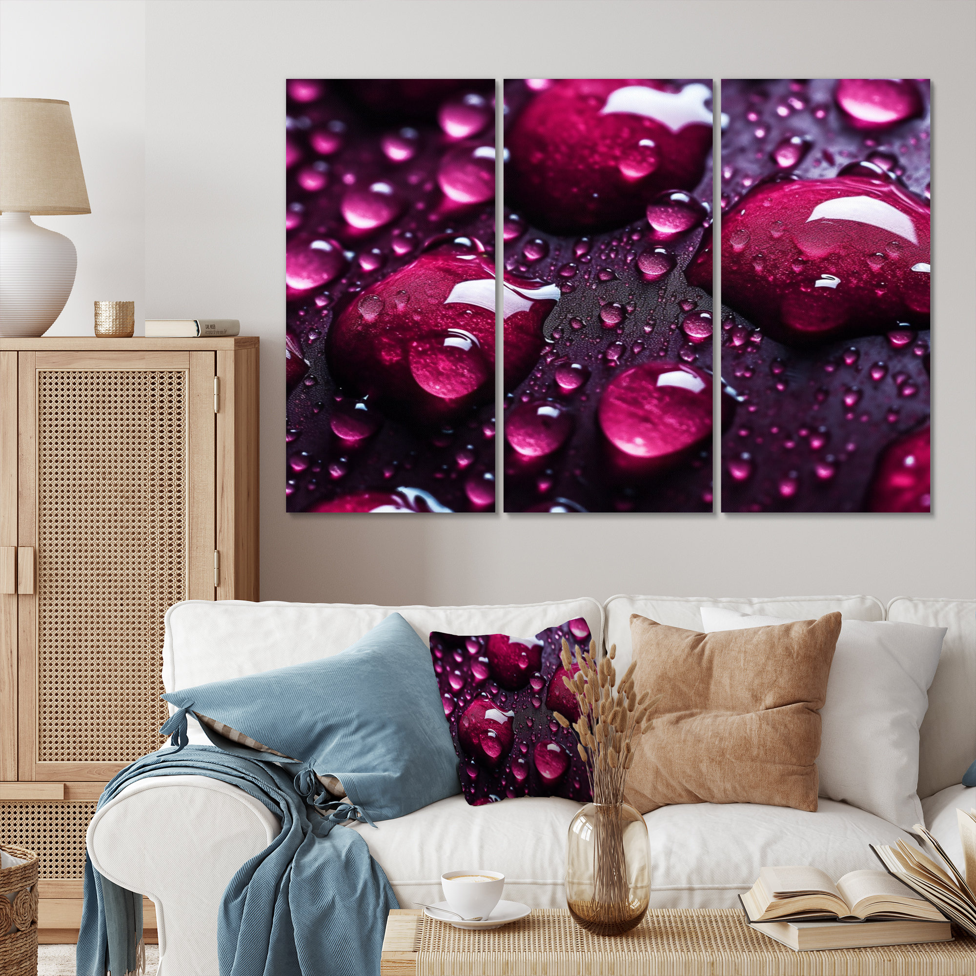 Ebern Designs Red Rose With Raindrops VIII - Raindrops Metal Wall Decor ...